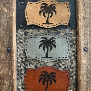 Palm Tree Leather Patch Hat, Richardson 112, Trucker Hat - Etsy