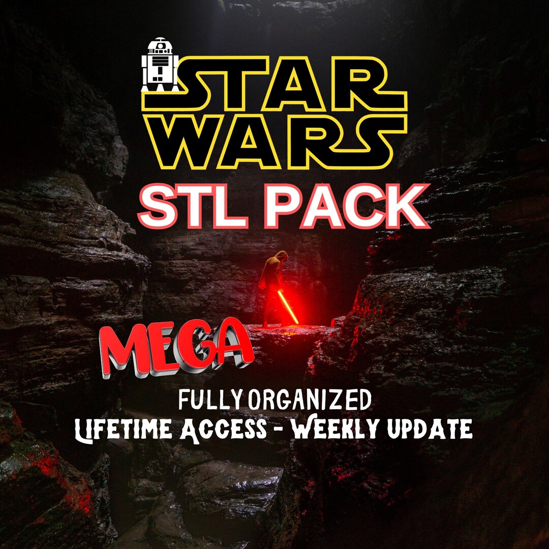 Star Wars Stl Pack, Star Wars Figure Stl, 3d Printer Files, High ...