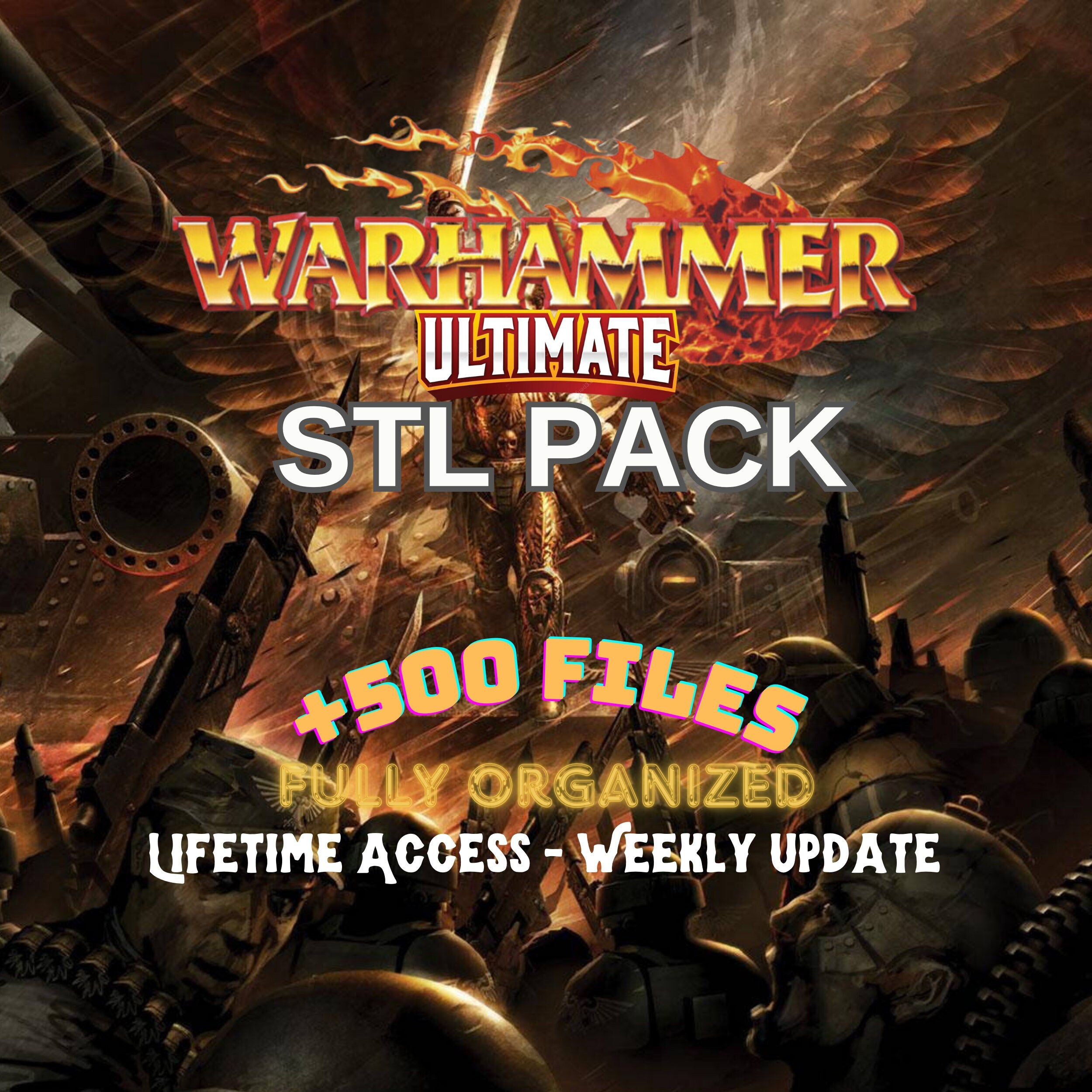 Warhammer Stl Pack, Warhammer Figure Stl, 3d Printer Files, High ...