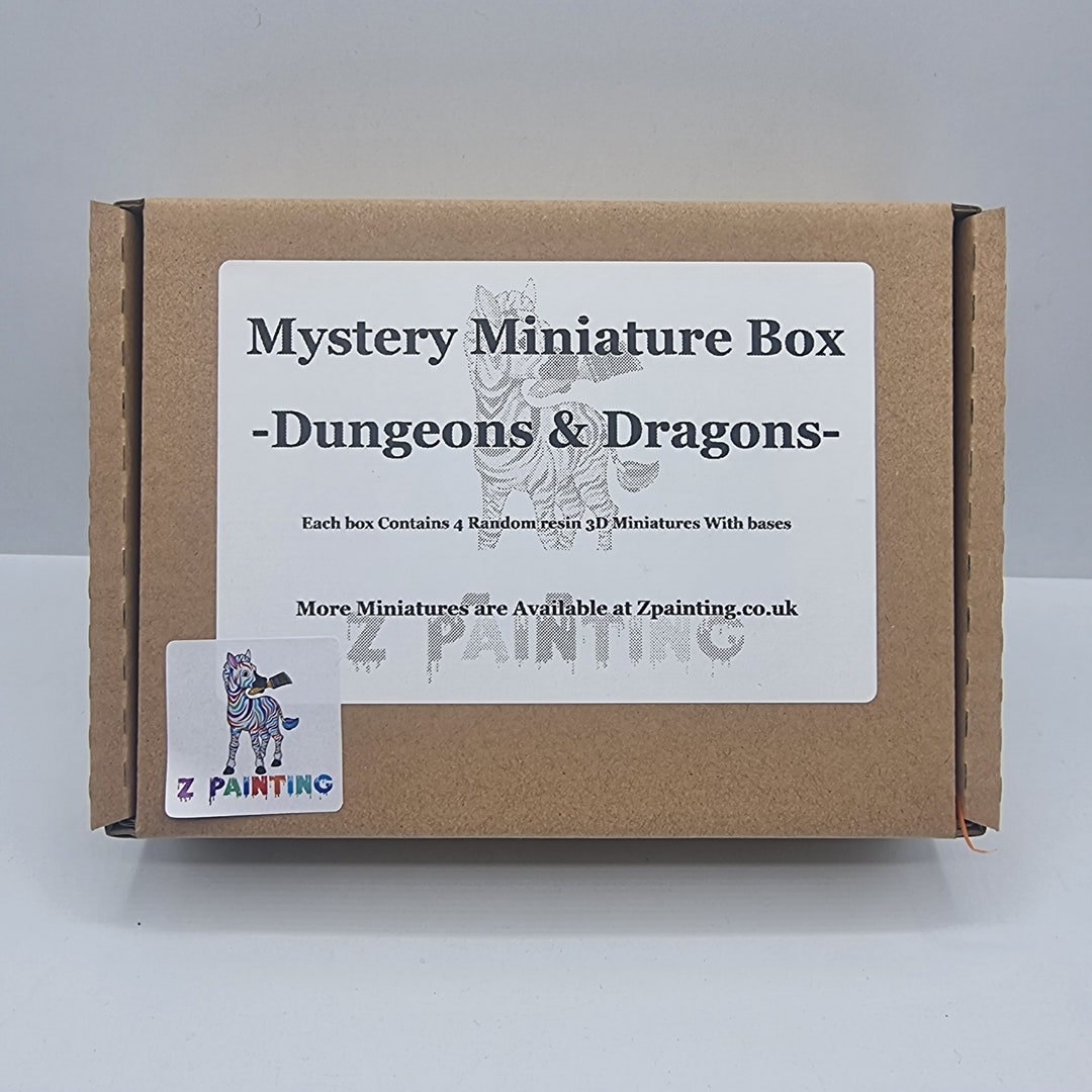 Resin 3D Printed Dungeons & Dragons Miniatures Mystery Box - Etsy