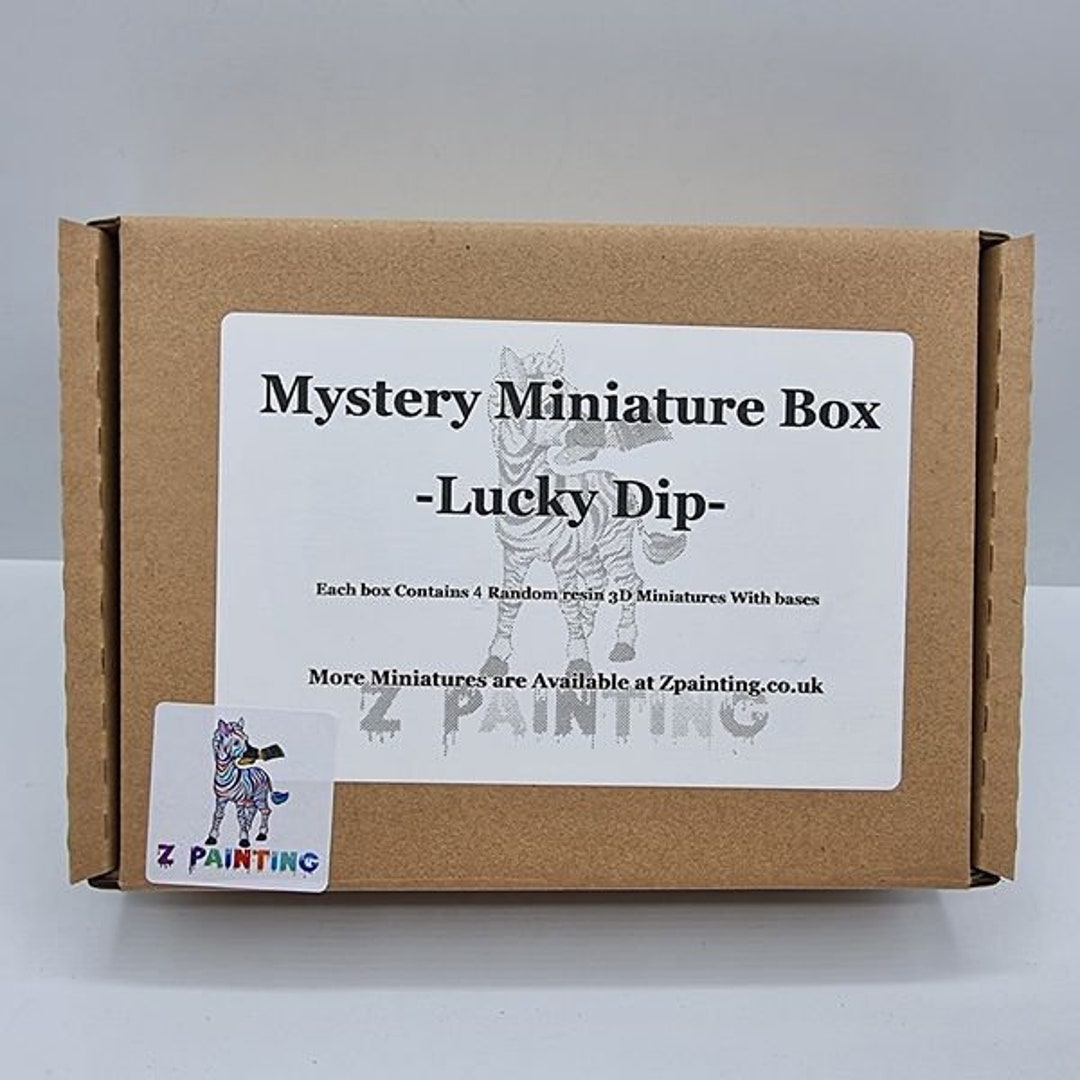 Resin 3D Printed Lucky Dip Miniatures Mystery Box - Etsy