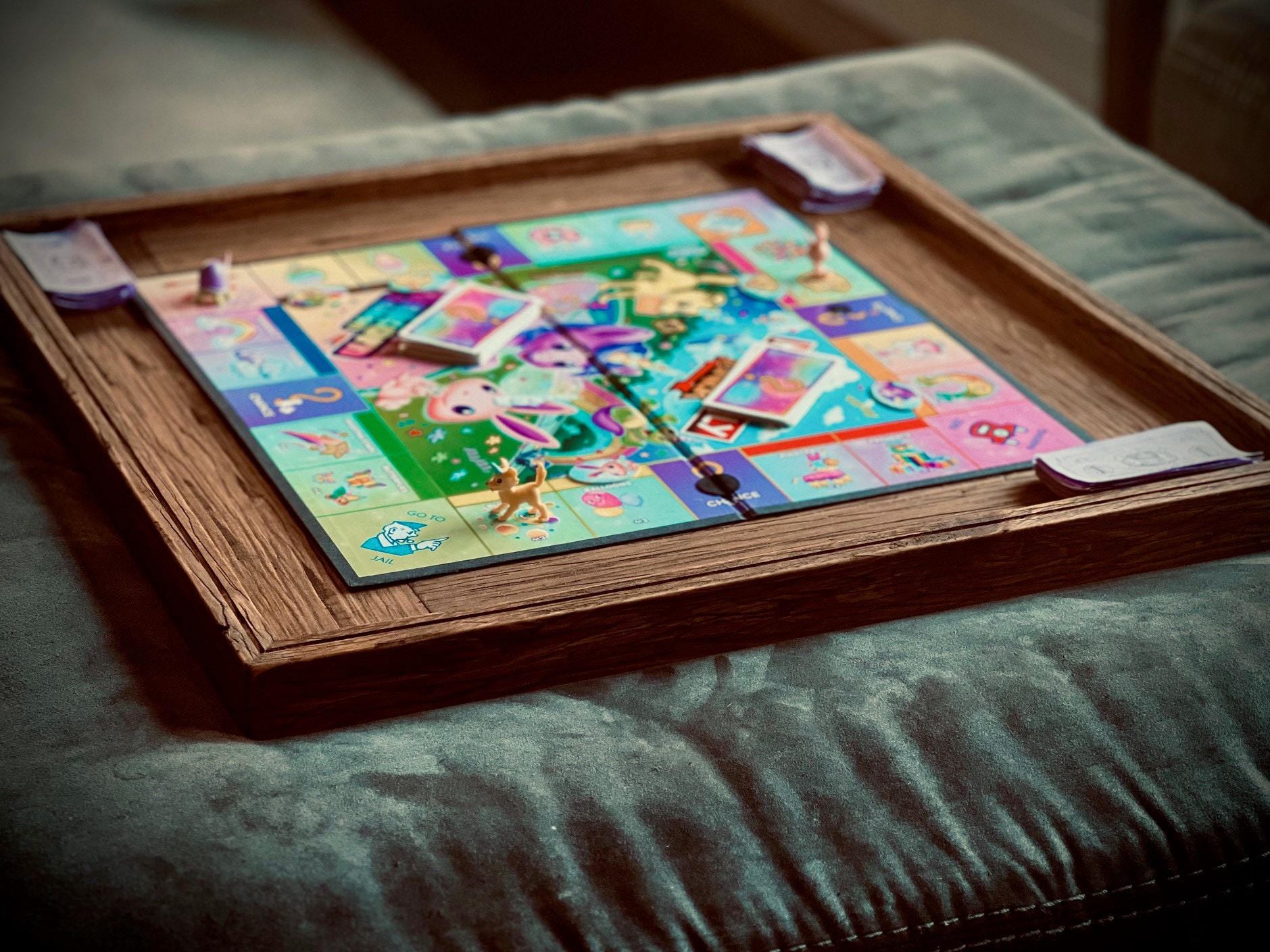Rustic Ottoman Tray & Game Board - Etsy