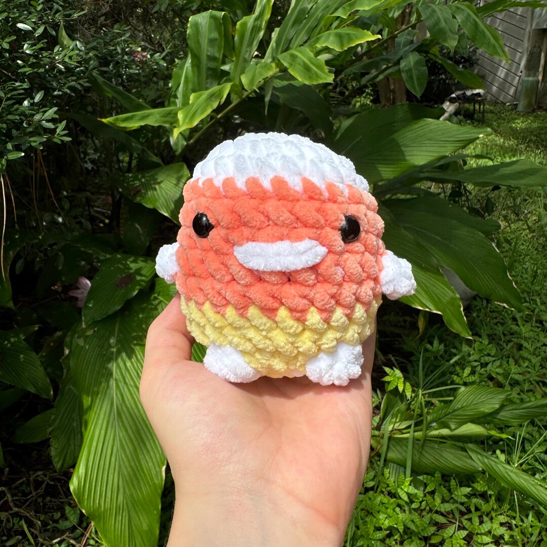 Candy Corn Duck Plushie - Crochet - Etsy
