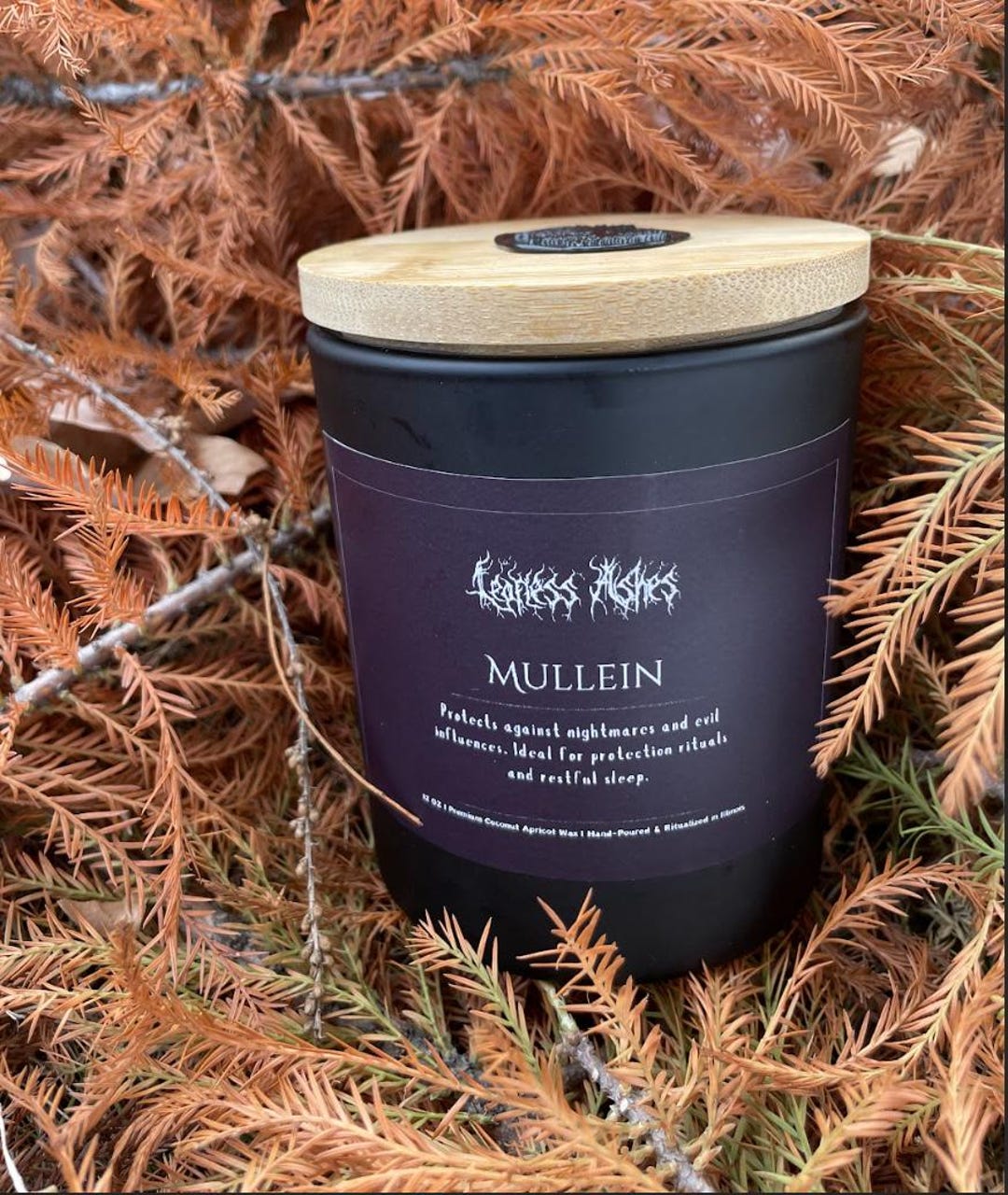 Dreamguard Flame: Mullein Candle for Night Protection & Restful Sleep ...