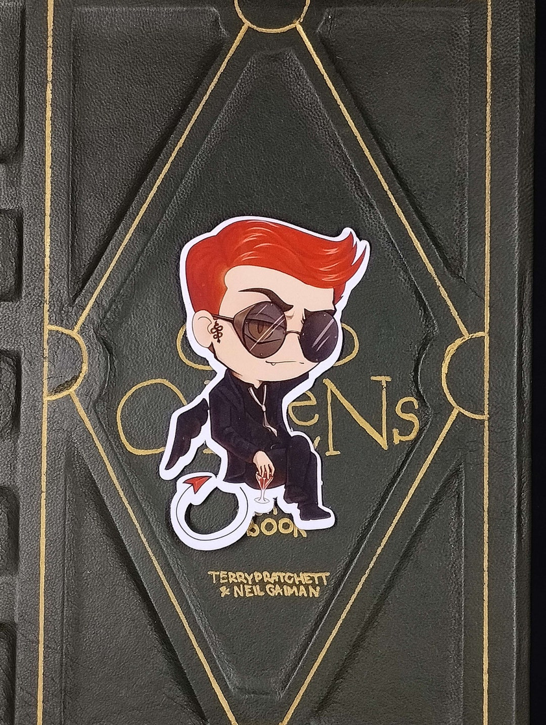 Good Omens Crowley Chibi Sticker - Etsy