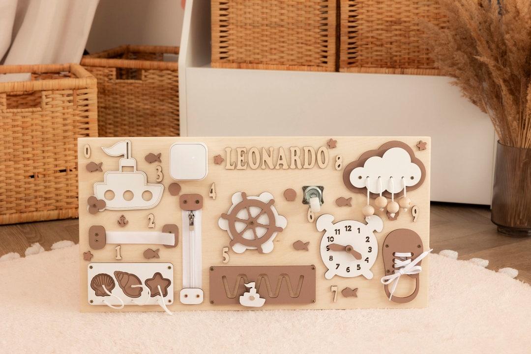 MONTESSORI Sensory - Manipulative Board Educational - Birthday Gift for ...