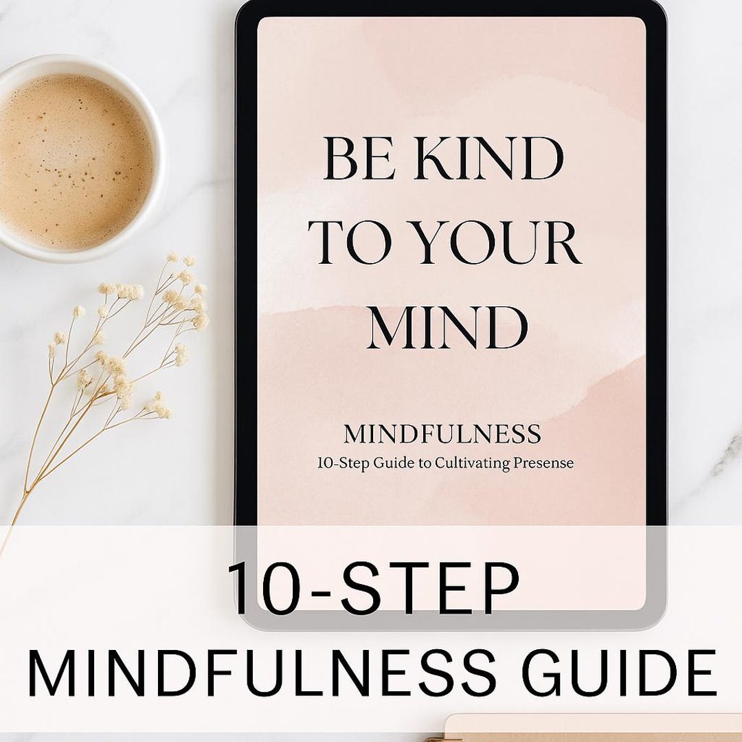 Mindfulness Journal Printable PDF | Self-discovery Workbook for Inner ...