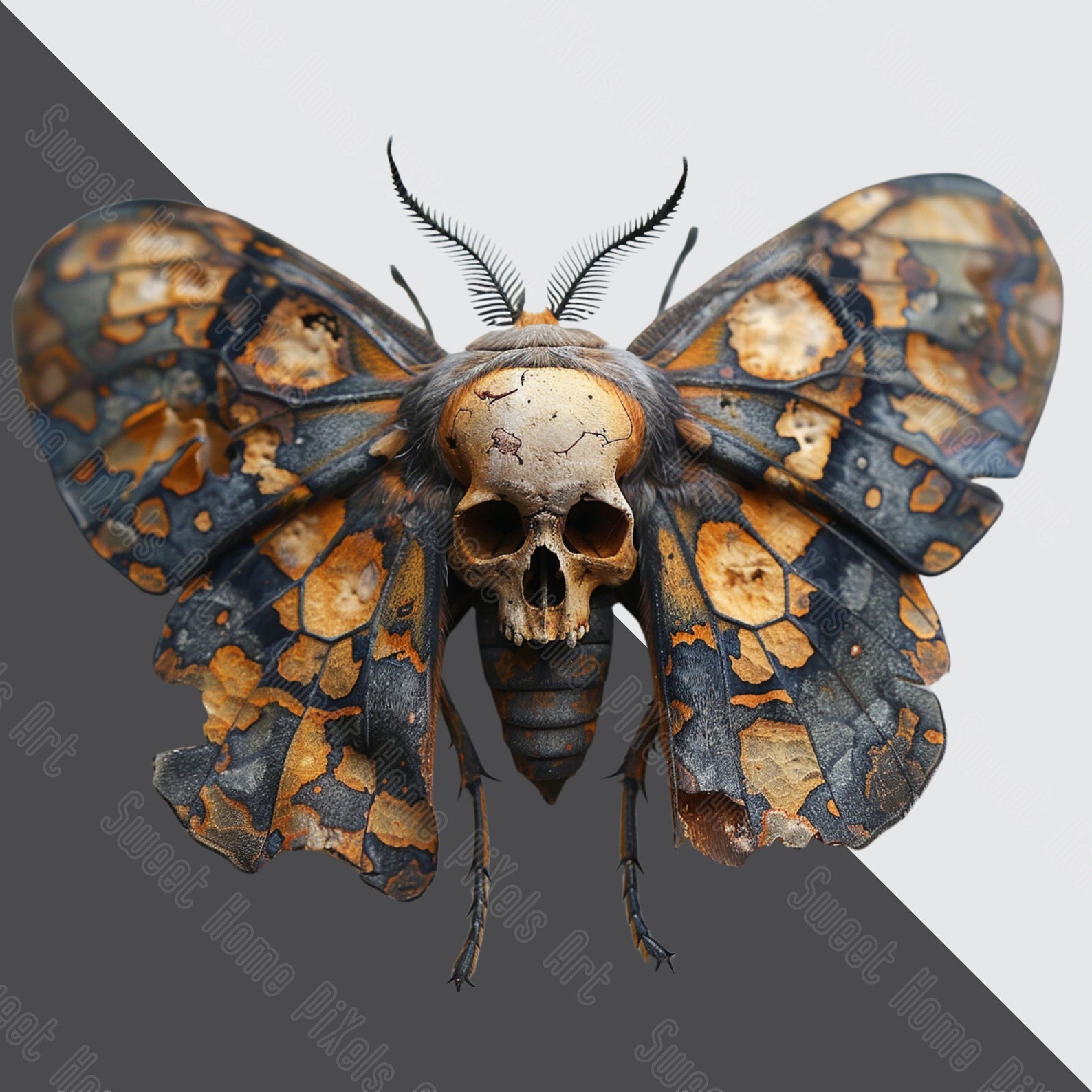 Moths Cut-out Clip Art VOL 2, 30 PNG ( 300 DPI )files to Use, Junk ...