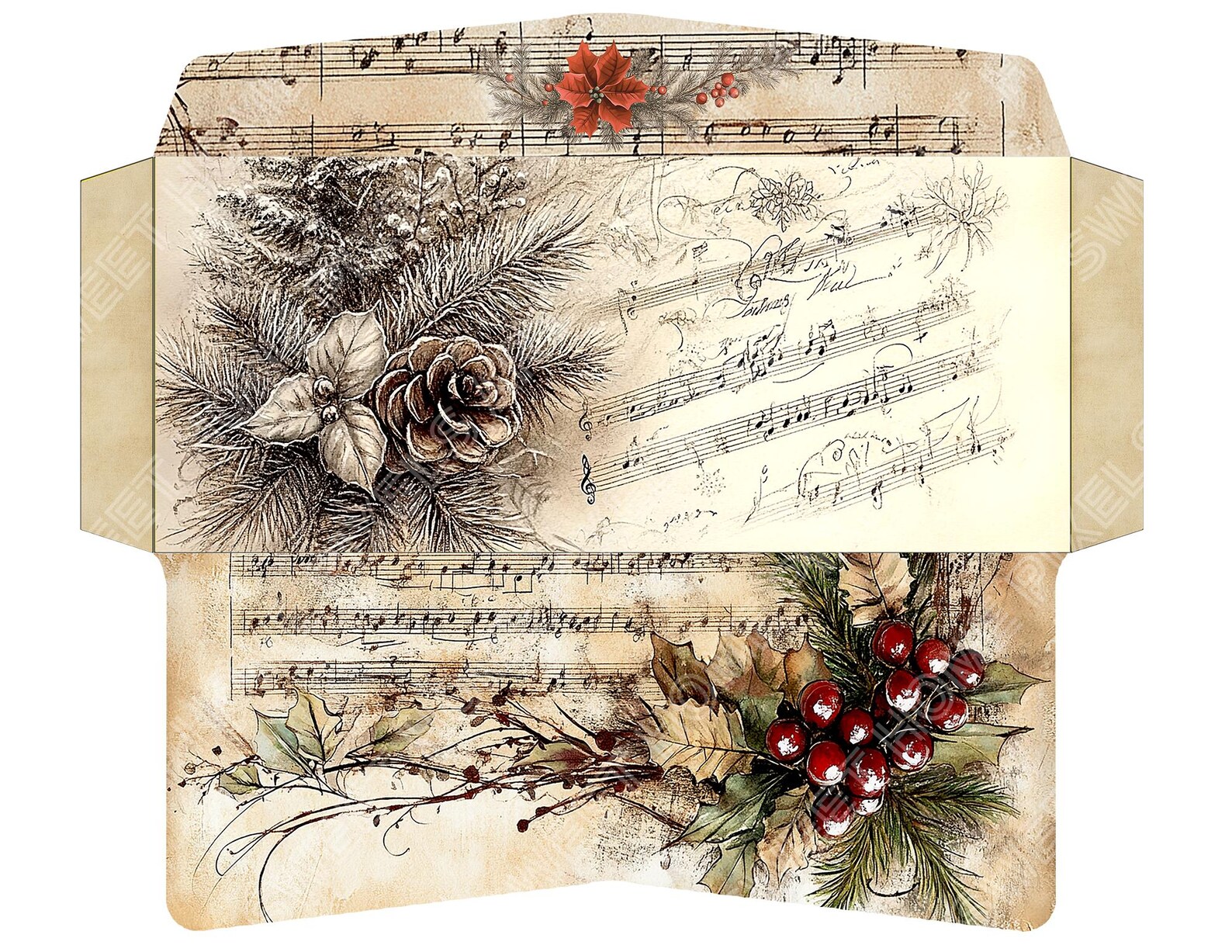 Vintage Ephemera Printable Envelope VOL 8 Junk Journal Cliparts Vintage ...