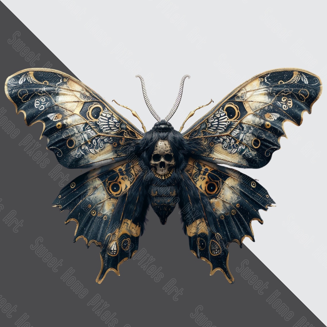Moths Cut-out Clip Art VOL 2, 30 PNG ( 300 DPI )files to Use, Junk ...