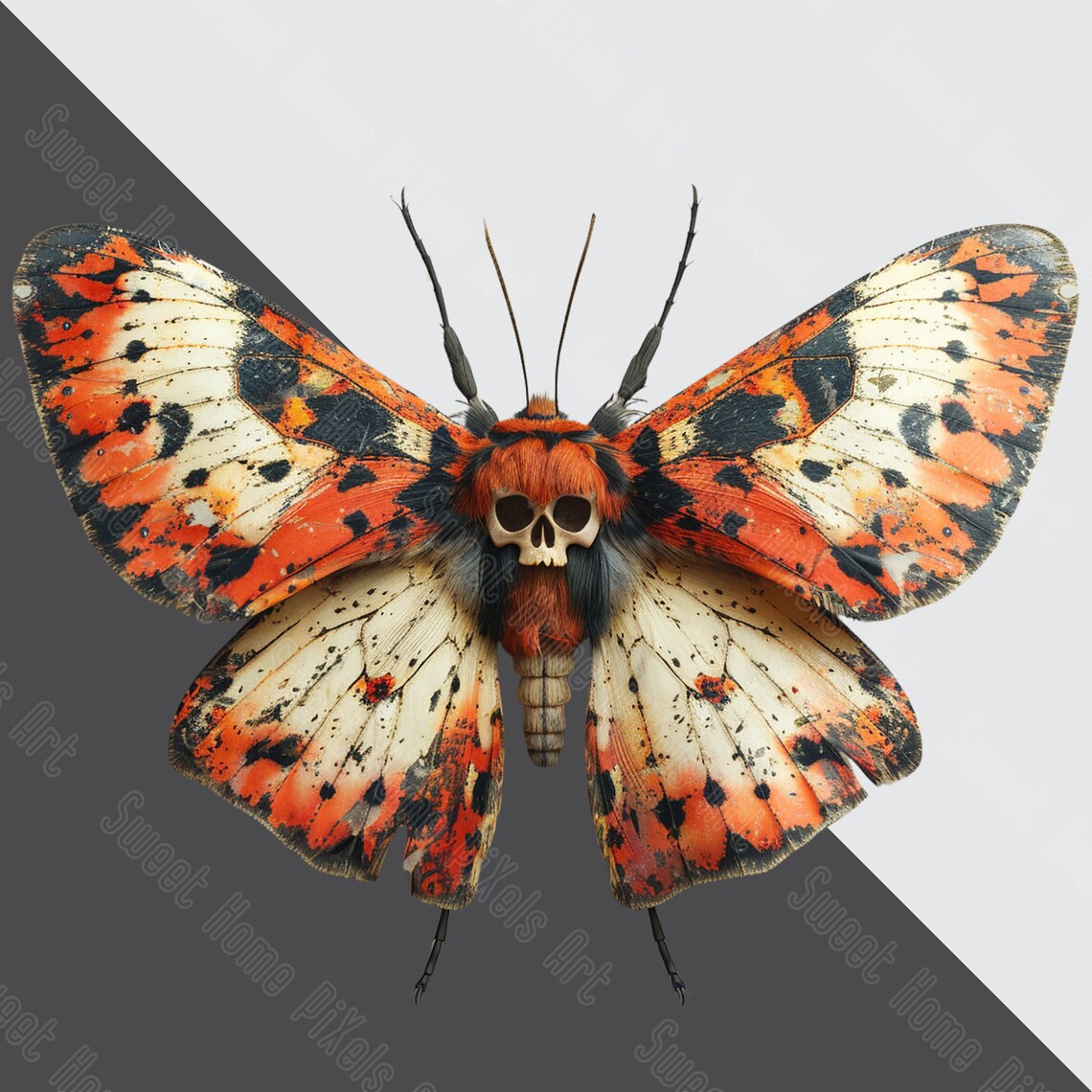 Moths Cut-out Clip Art VOL 2, 30 PNG ( 300 DPI )files to Use, Junk ...