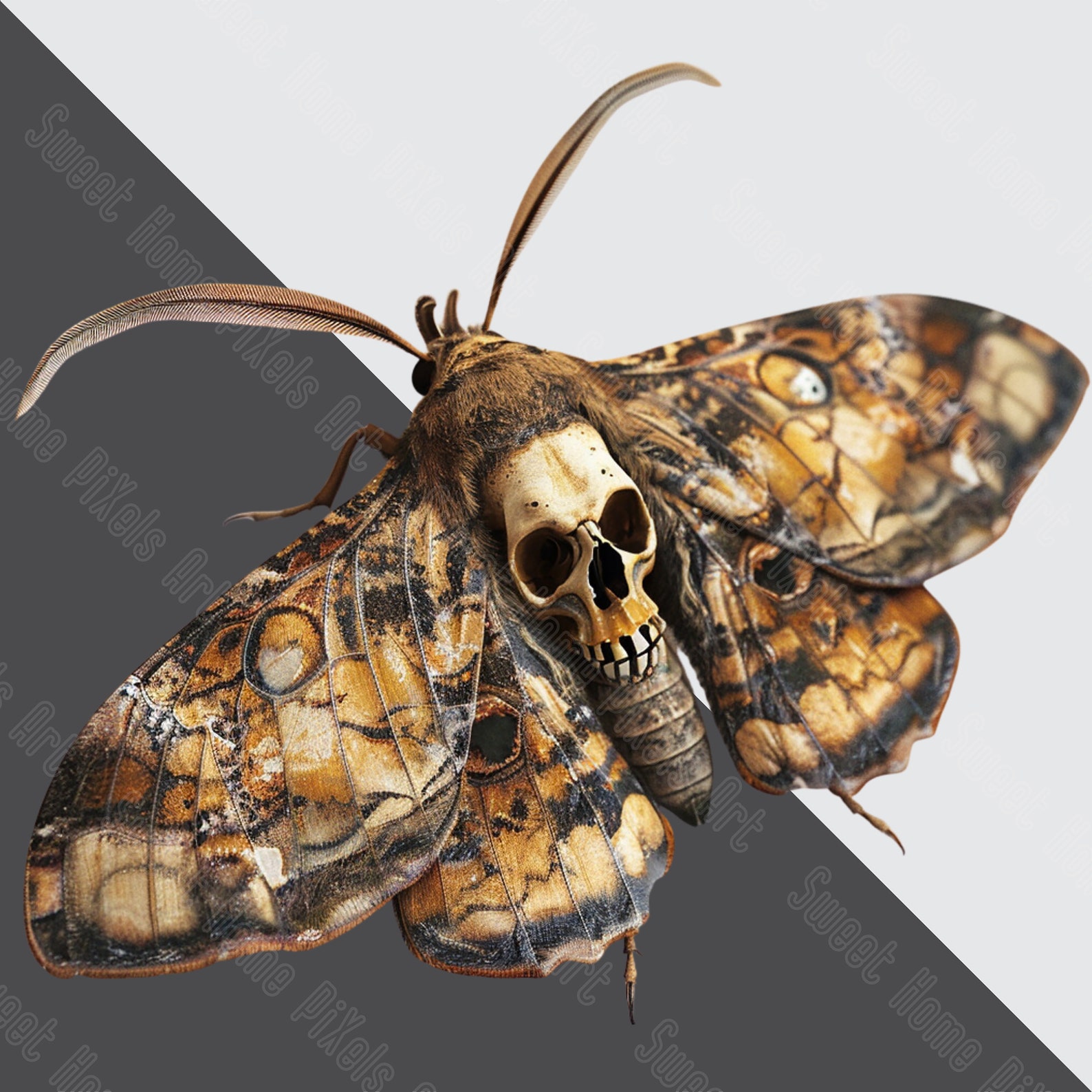 Moths Cut-out Clip Art VOL 2, 30 PNG ( 300 DPI )files to Use, Junk ...