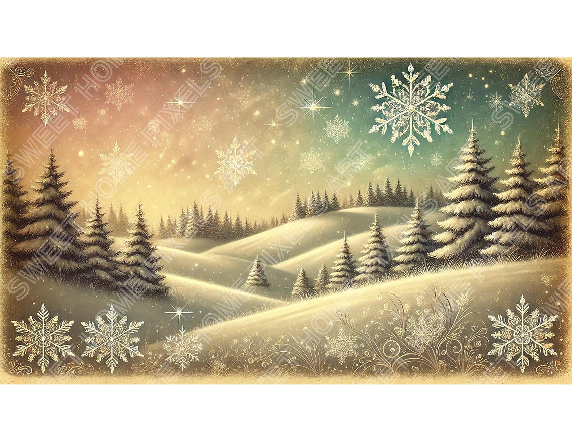 Christmas Cards Vol 2, 15 Background Papers Junk Journals Scrapbooking ...