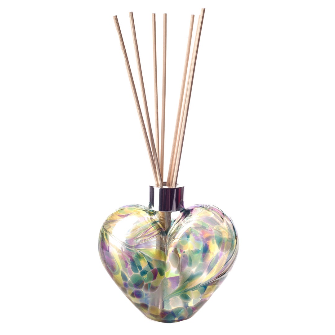 Heart Reed Diffuser - Purple Teal and Lime - Etsy