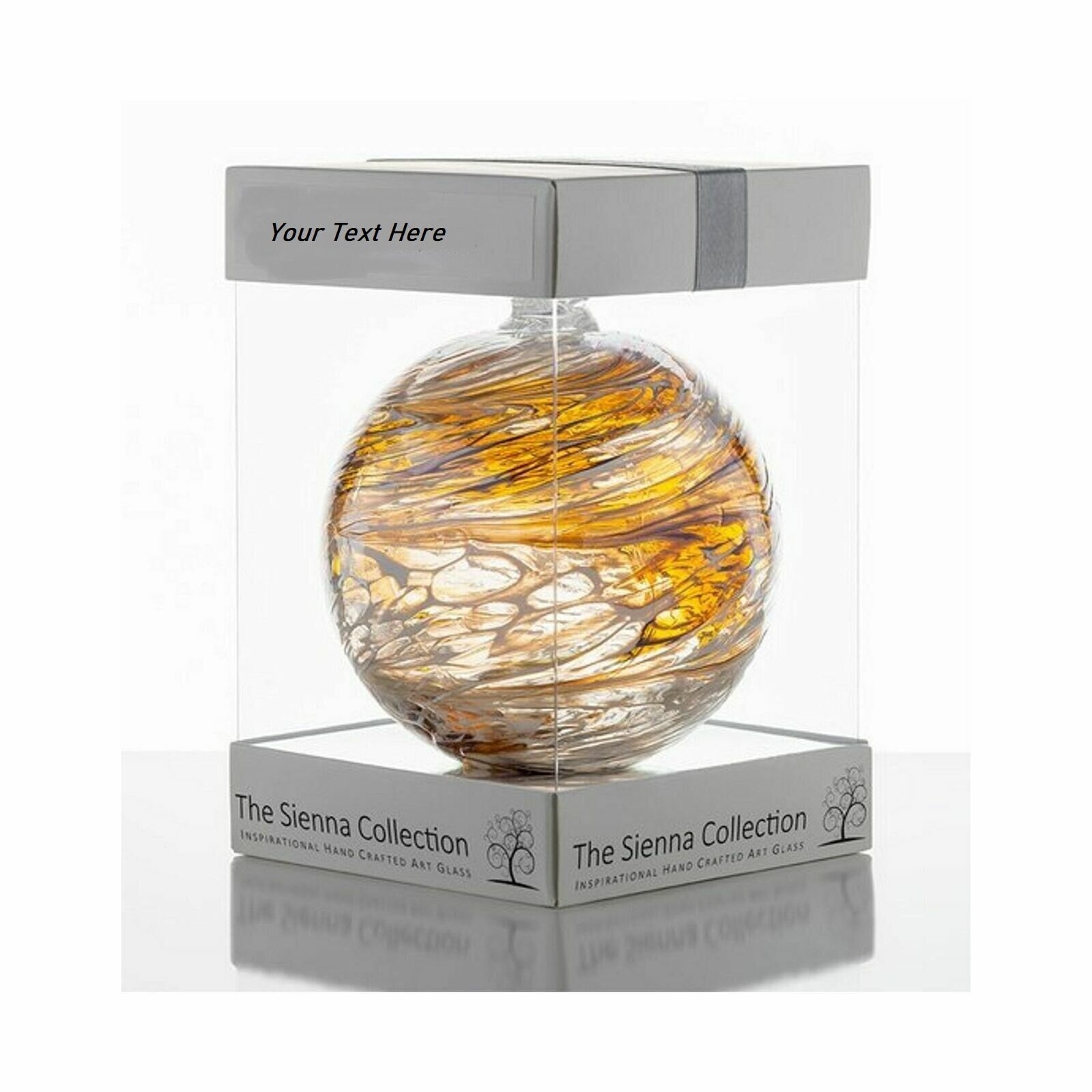 Personalised Sienna Glass 10cm Ball - Choice of Colours - Etsy