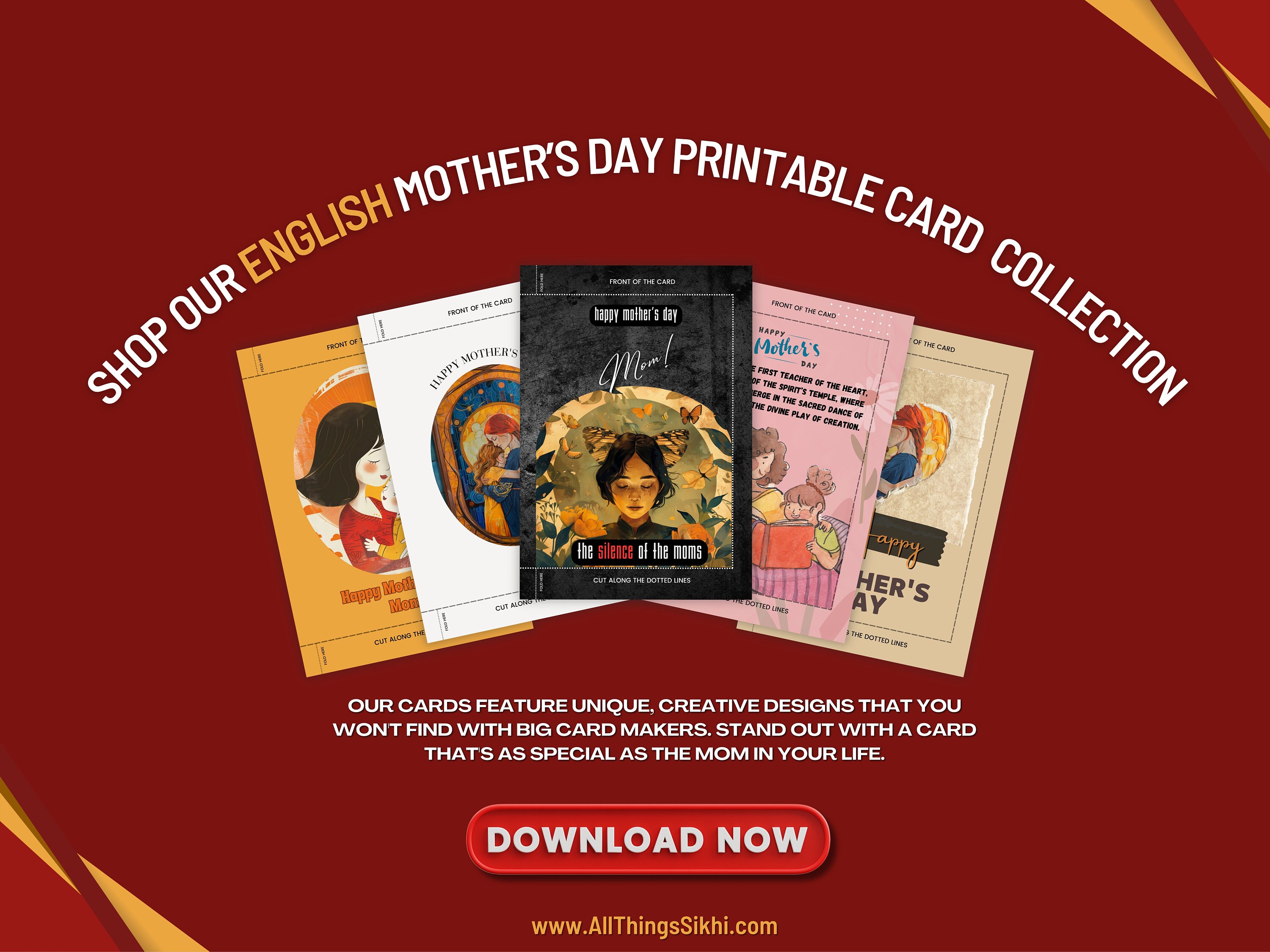 Printable Mothers Day Card Instant Download Card For Mom T For