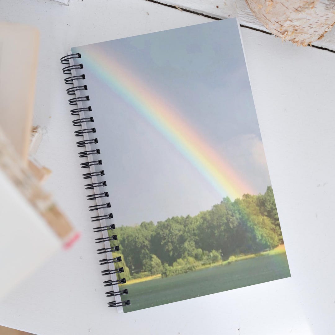 Rainbow Spiral Notebook, Dotted Pages, Colorful Journal, Classic ...