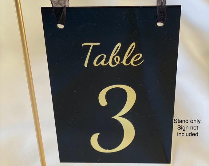 Table Number, Menu, Bar Sign Stand - Etsy