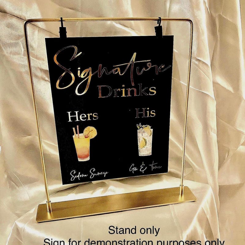 Acrylic Stand for Menu - Etsy