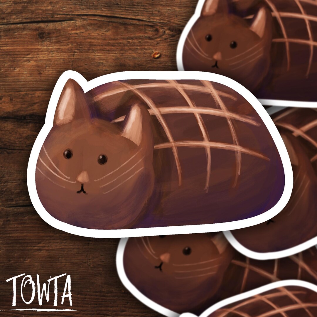 Cat Loaf | Waterproof Stickers | Cute Stickers - Etsy