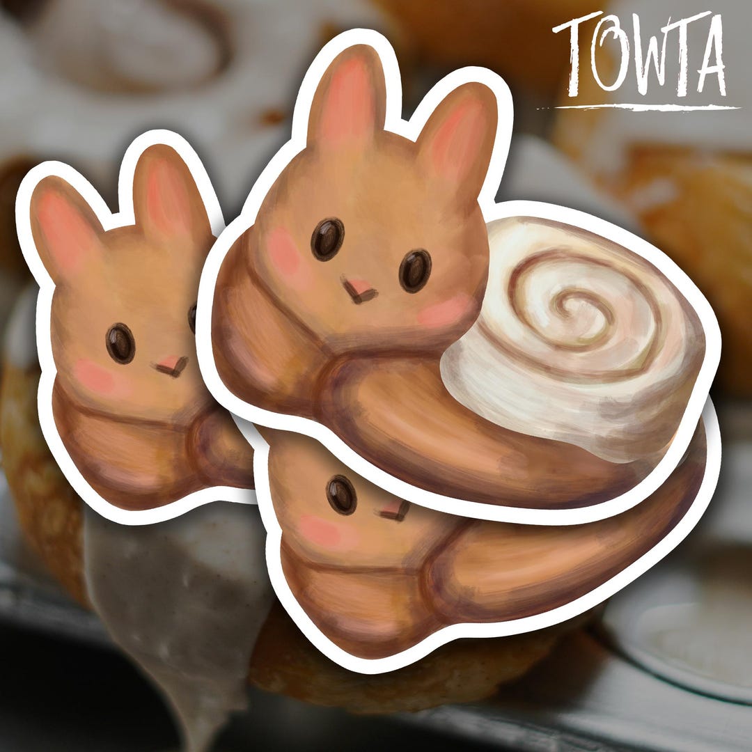 Cinna Bun | Waterproof Stickers | Cute Stickers - Etsy