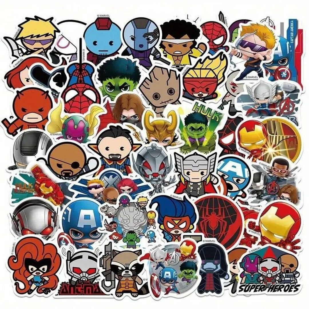 Marvel Avenger Superhero Stickers Ideal for Scrapbooking, Journals ...