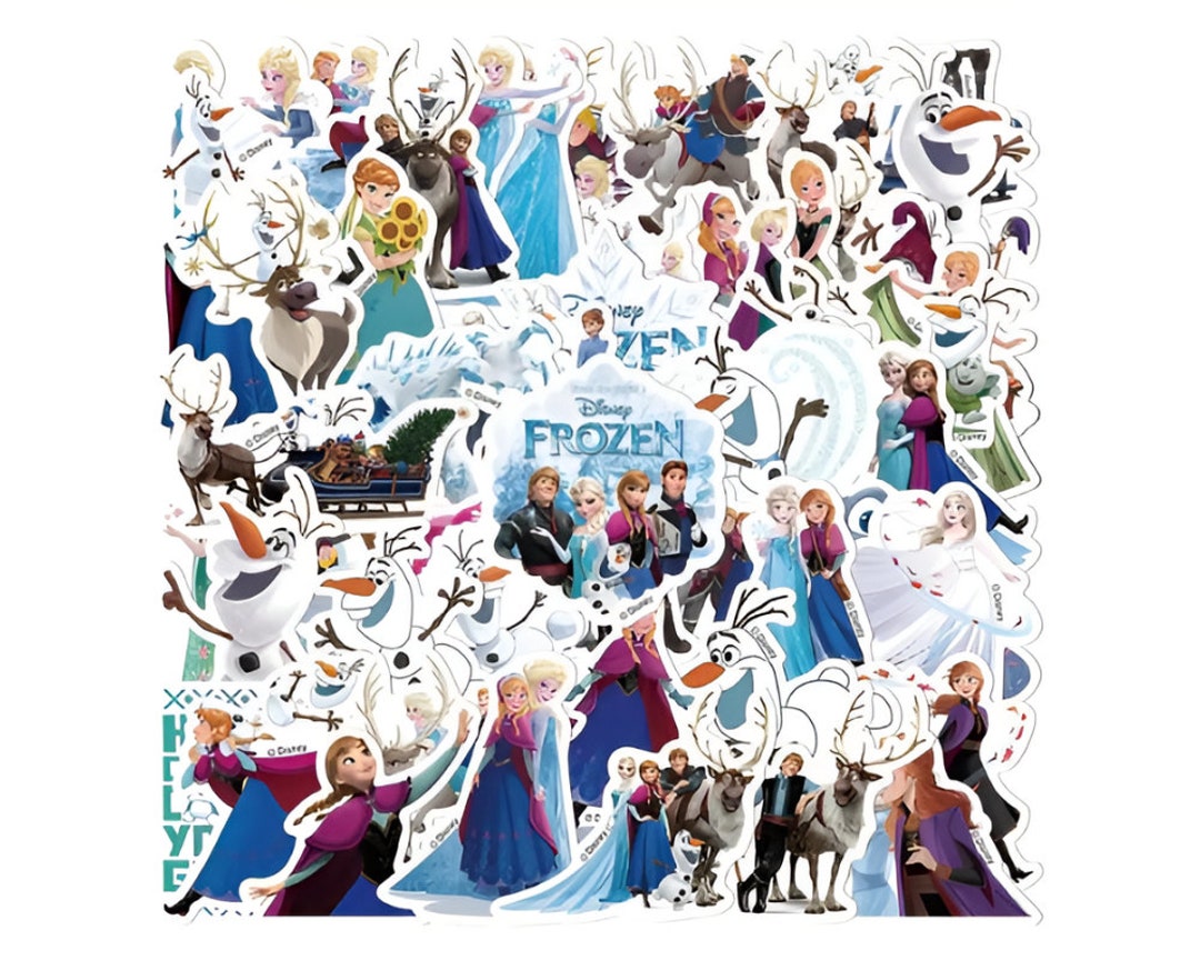 Disney Frozen Self-adhesive Stickers Elsa, Anna & Olaf Kids Room Decor ...