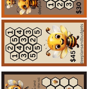 Bee Savings Challenges. Low Dollar Amount and Roll and Save - Etsy