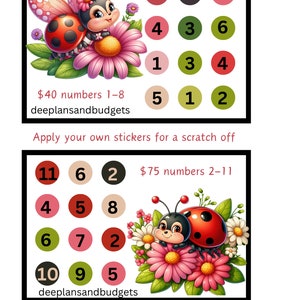 Ladybug Scratch or Roll - Etsy