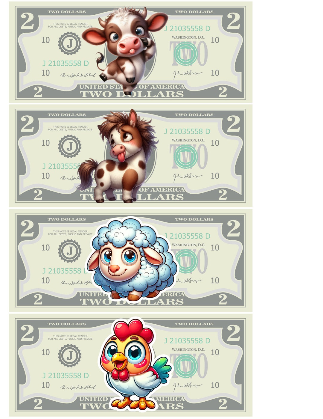 Build A Farm Prop Money - Etsy