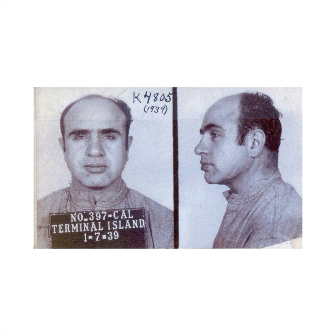 Al Capone Mugshot Terminal Island, California 1939 - Etsy
