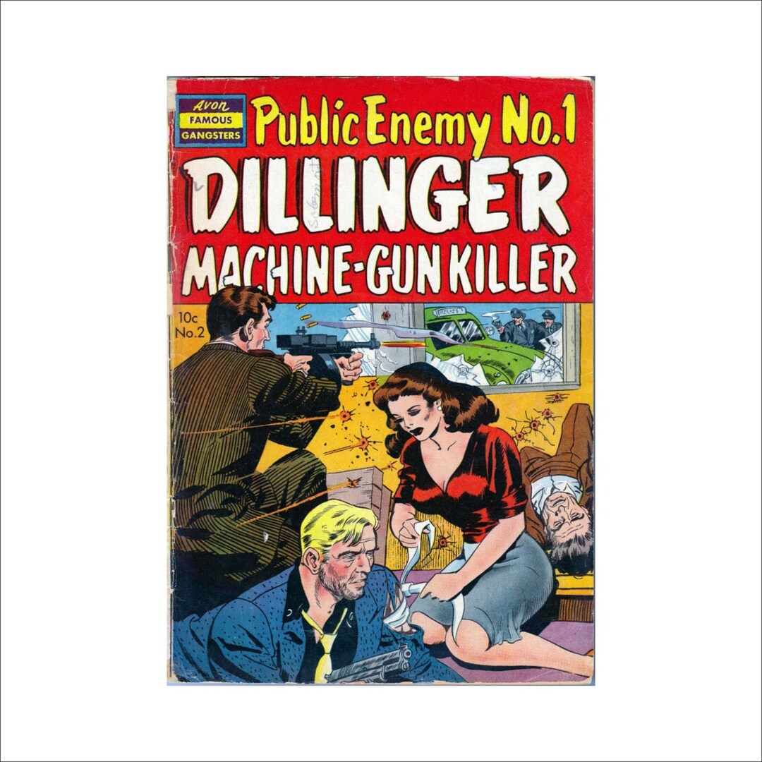 1951 Public Enemy No 1 Dillinger Machine Gun - Etsy