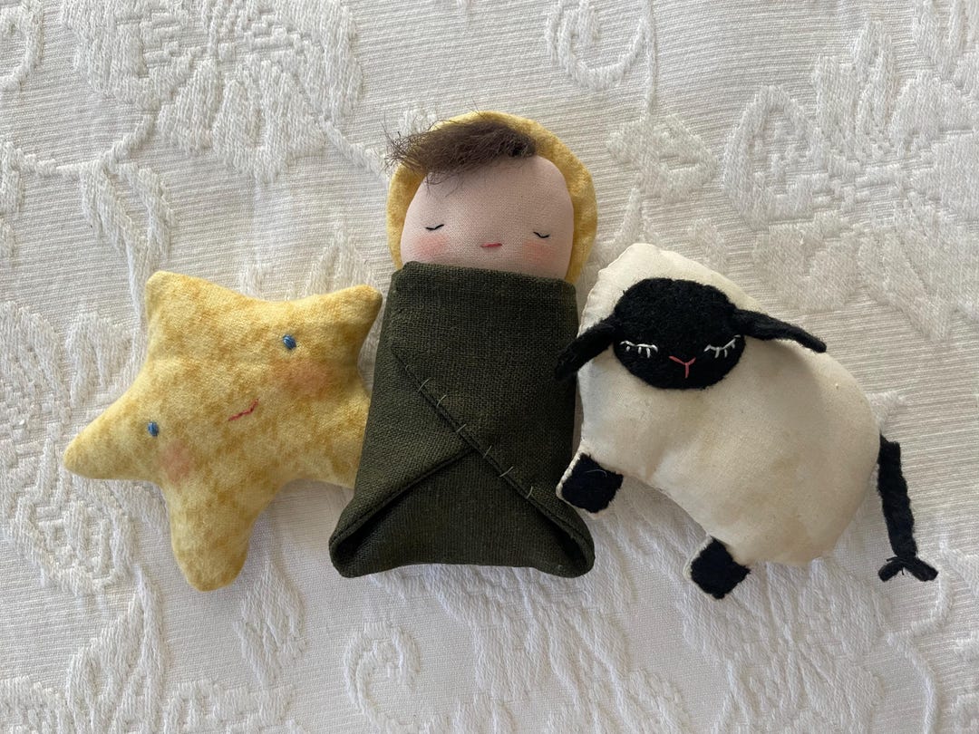 Pocket Bunting Baby Jesus & Friends Sewing Pattern (digital Download ...