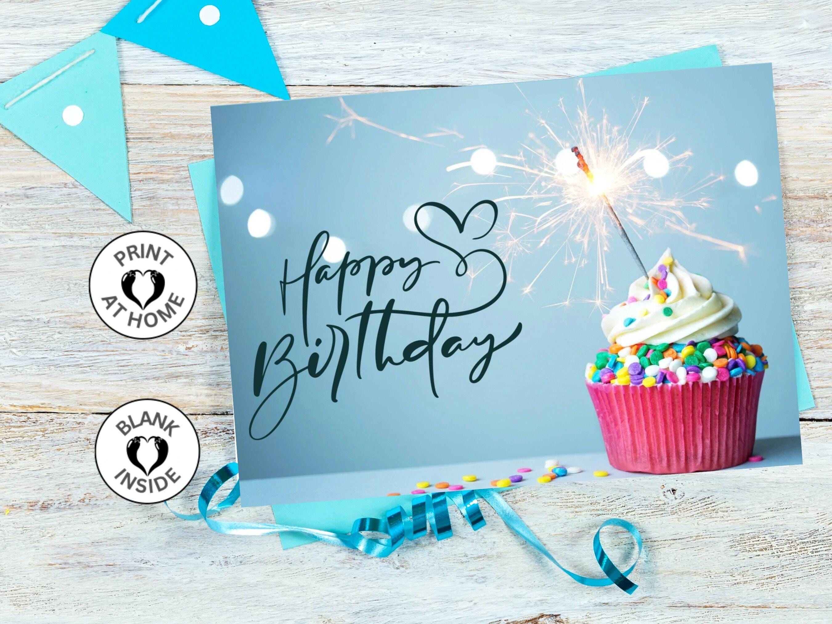 PRINTABLE Birthday Card I Print at Home Birthday Card I Digital ...