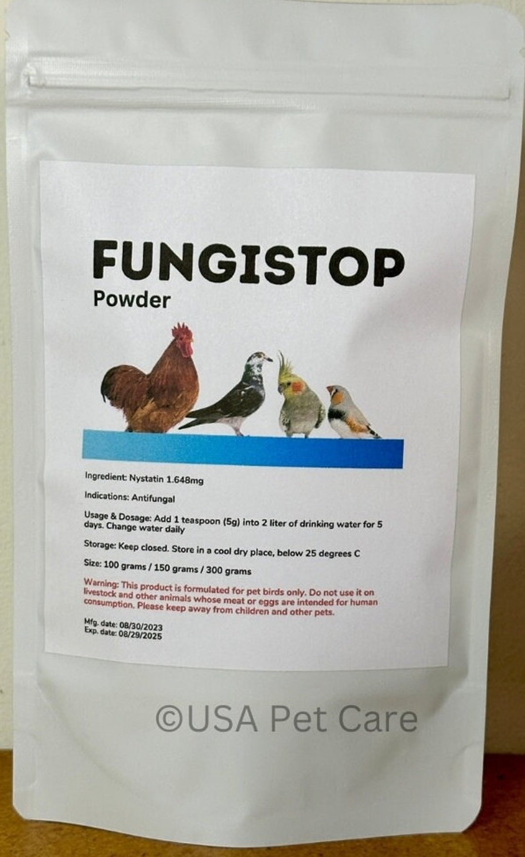 Fungistop Powder for Antifungal in Pet Birds - Etsy