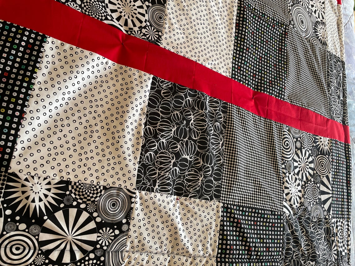 Rainbow Patchwork Quilt - Etsy