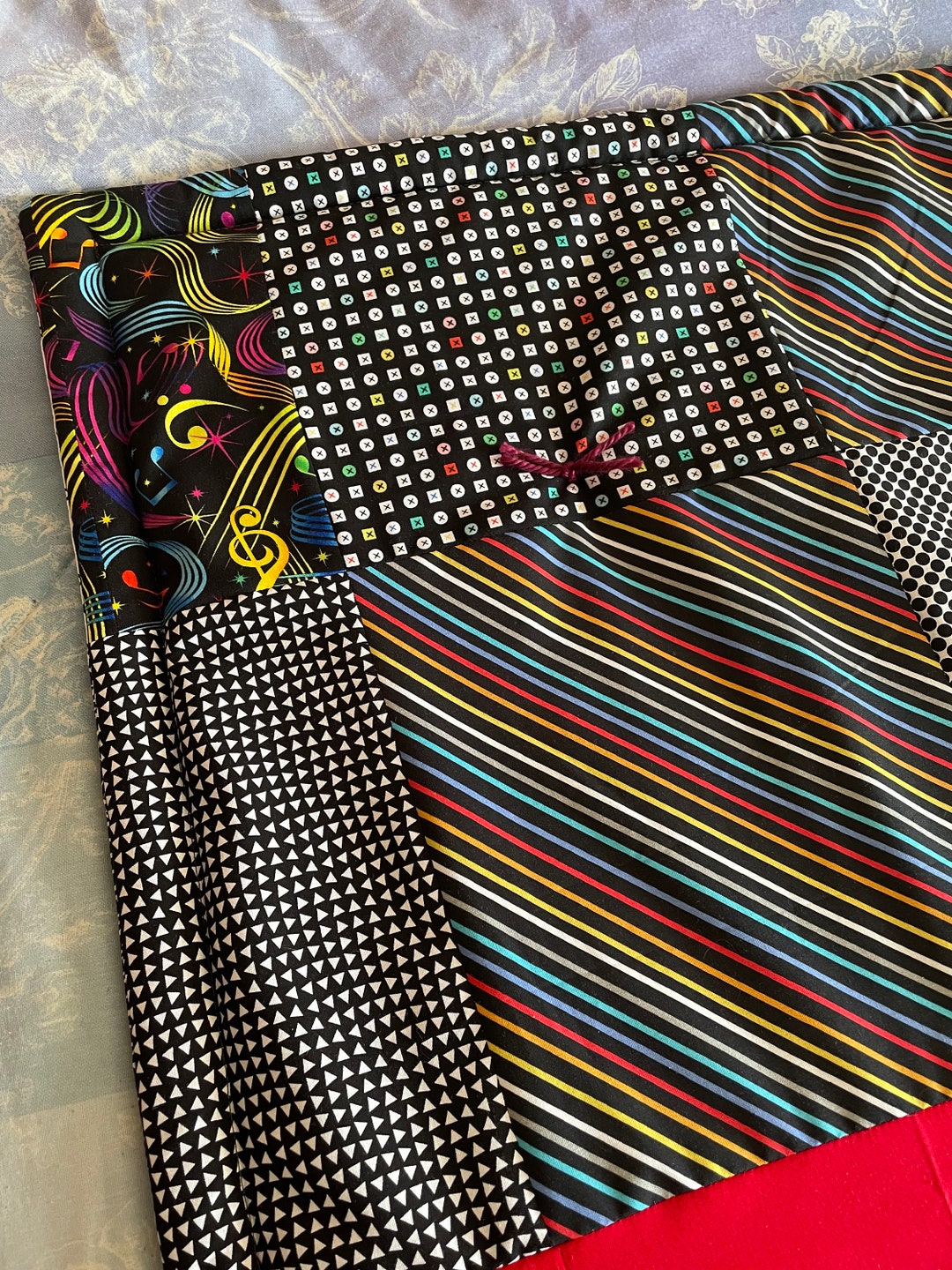 Rainbow Patchwork Quilt - Etsy