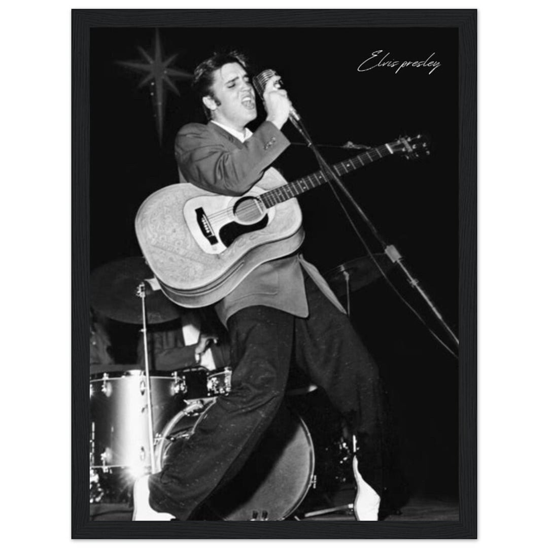 Elvis Presley Framed Wooden Poster - Etsy