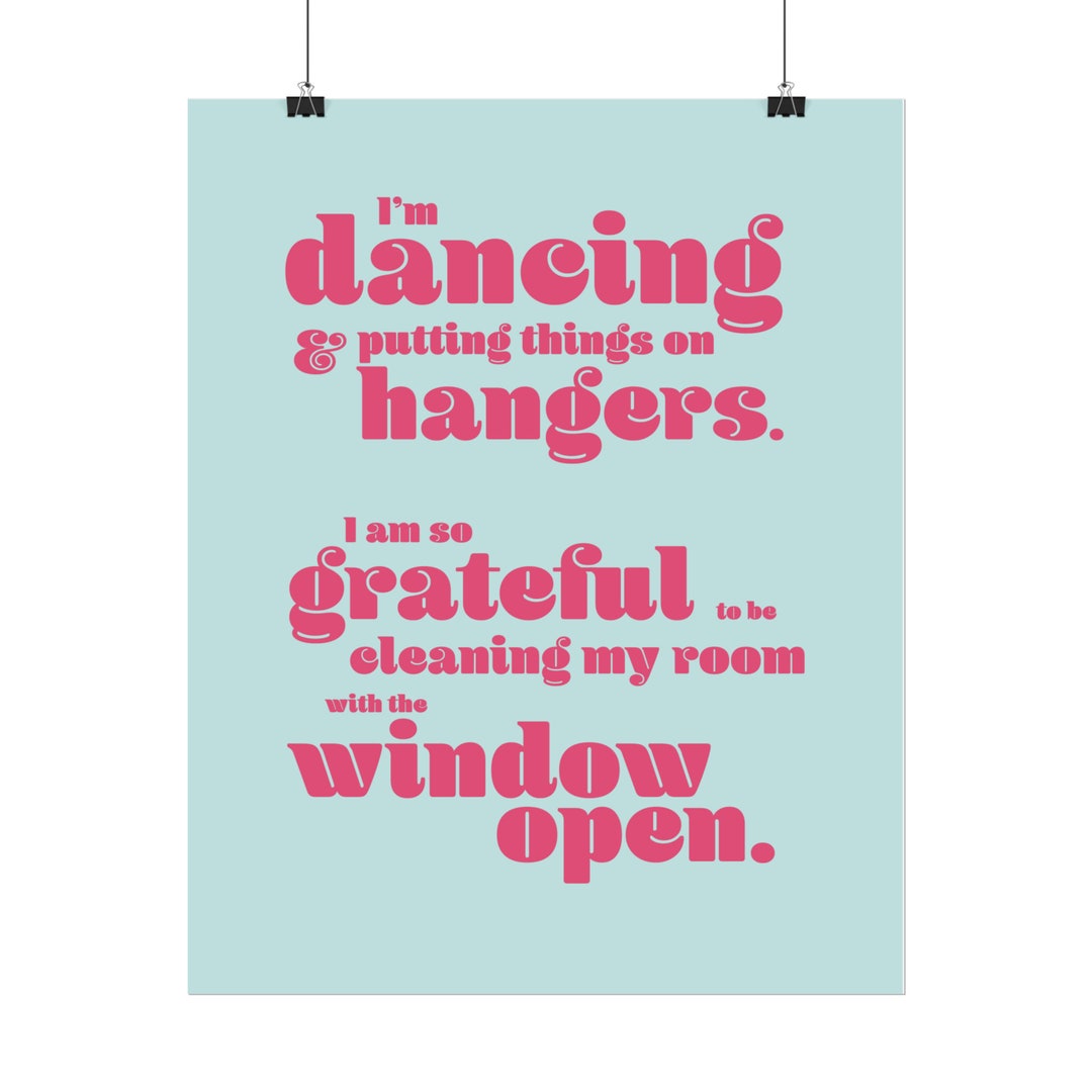 Green Windows Open Quote Wall Art Printed Dorm Room Bedroom Living Room ...