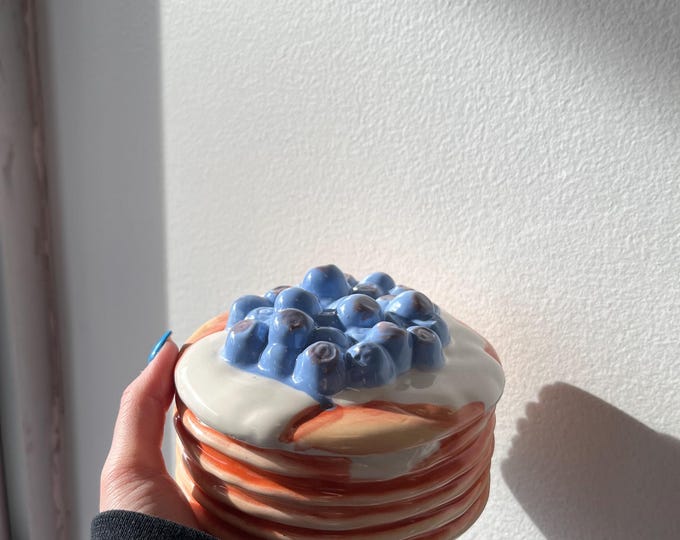 Blueberry Pancake Candle | Cute Candle | Funny Candle | Room Decor - Etsy