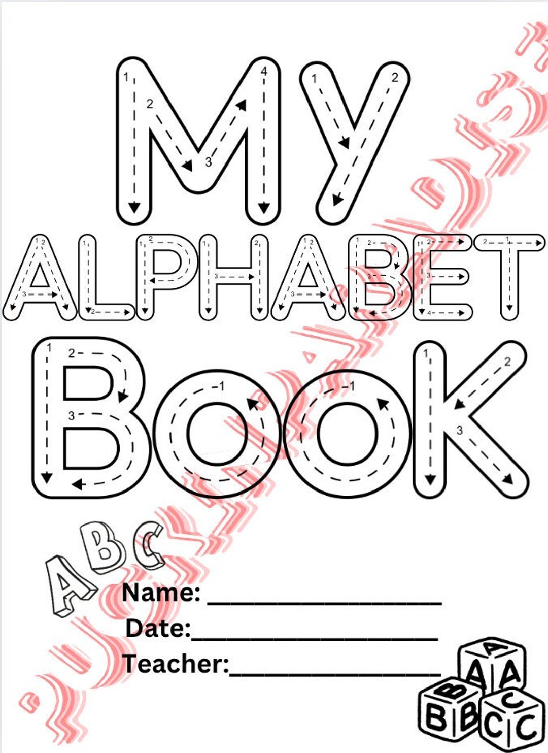 Coloring Alphabet Book | Learn the Alphabet | Alphabet Coloring Book - Etsy