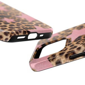 PINK GLITTER LEOPARD iPhone Case - Etsy