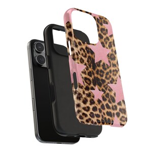 PINK GLITTER LEOPARD iPhone Case - Etsy