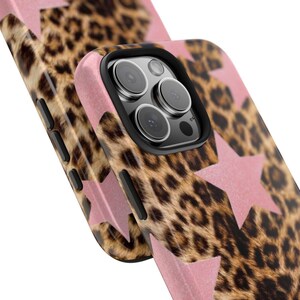 PINK GLITTER LEOPARD iPhone Case - Etsy
