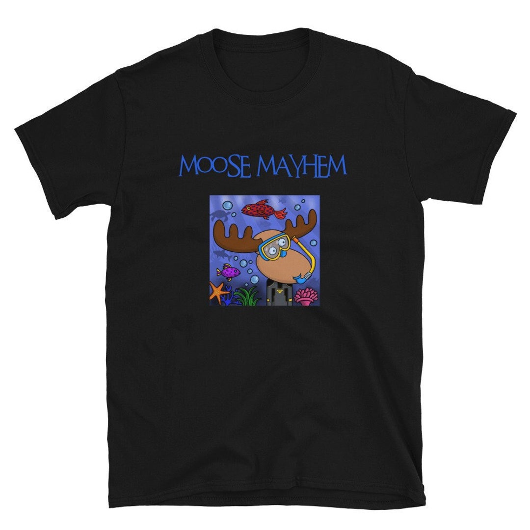 Moose Mayhem Scuba Diving Short-sleeve Unisex T-shirt - Etsy