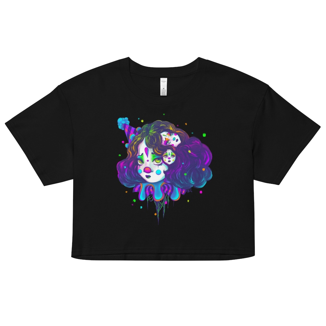 Clowncore Crop Top | Creepy Cute Goth Alt Clothing - Etsy