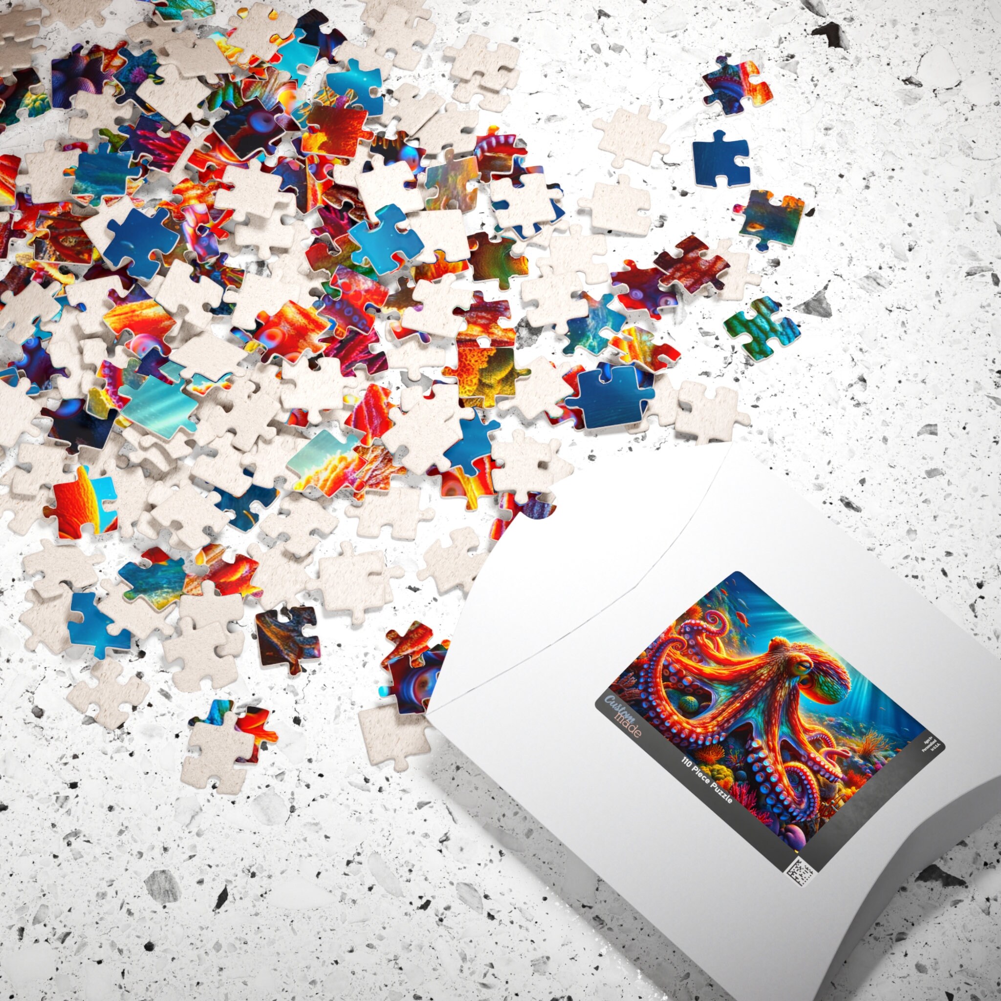 Octopus Jigsaw Puzzle 1000 Family Game Night Gift Puzzle Lovers 500 ...
