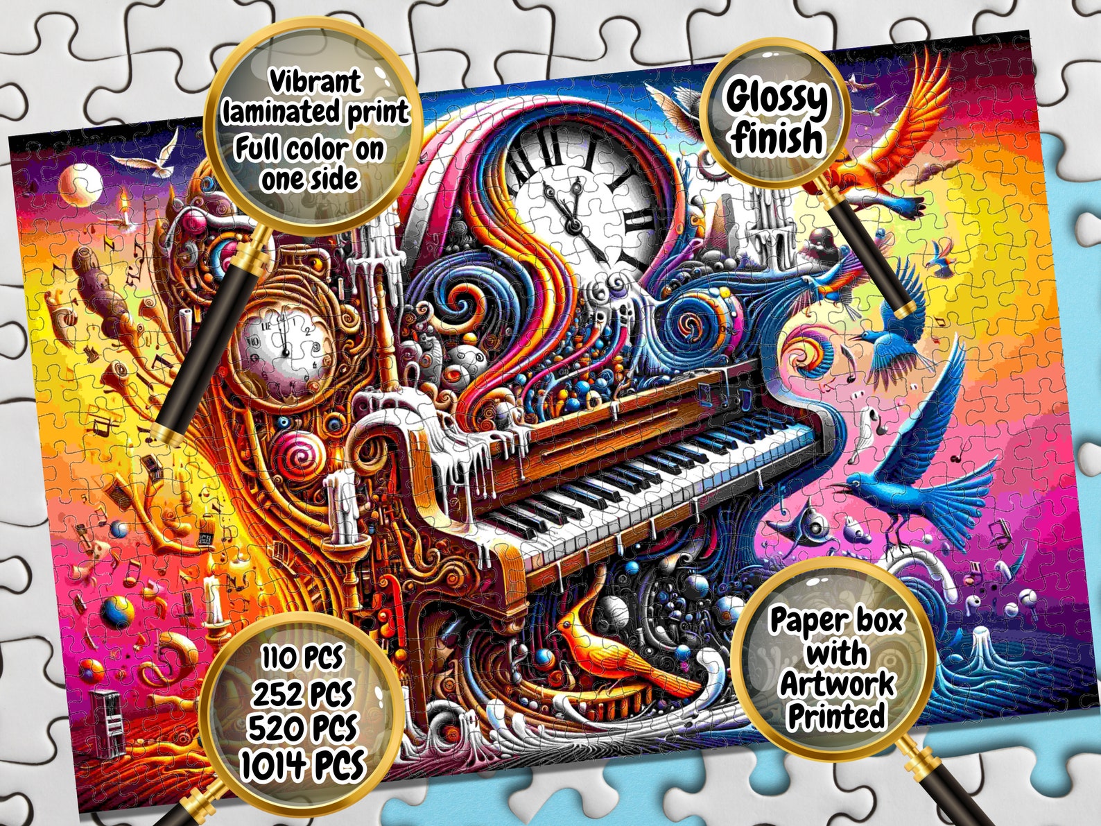 Surrealism Jigsaw Puzzle 1000 Family Game Night Gift Puzzle Lovers 500 ...