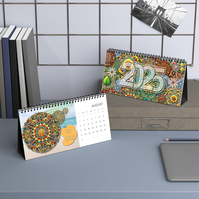 2025 Mandala Calendar - Etsy