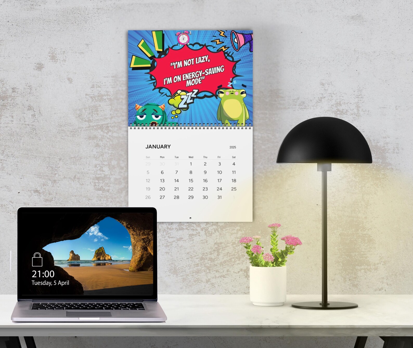 2025 Calendar, Comics Wall Calendar 2025, Funny Phrases Calendar ...